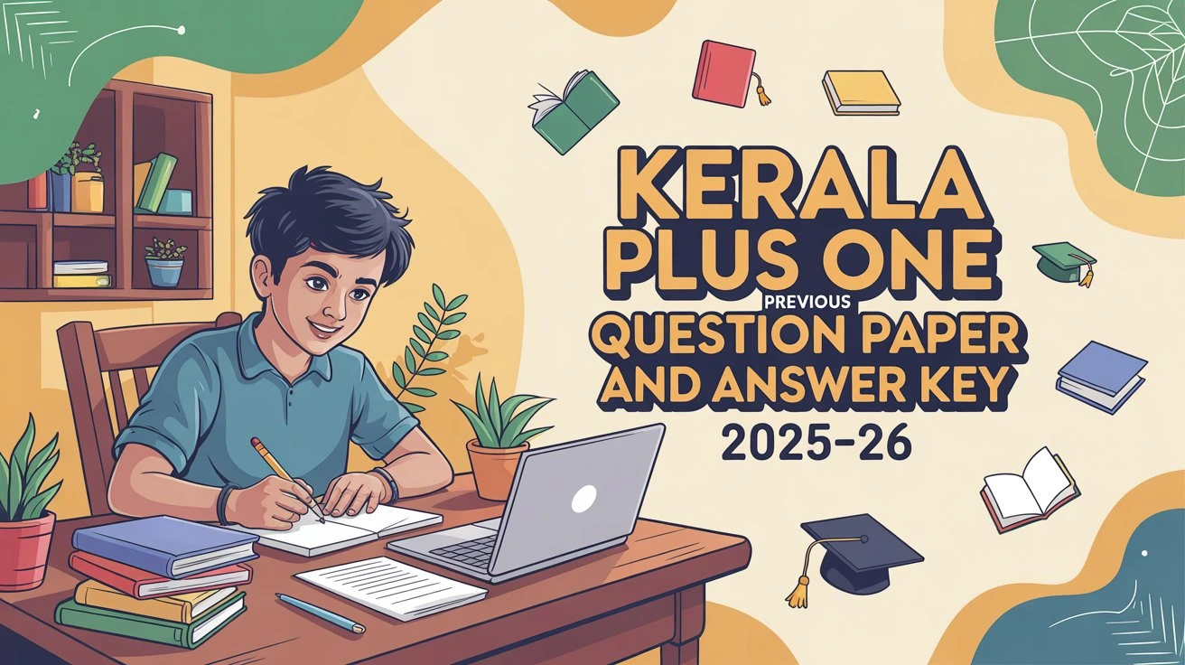Kerala Plus One Previous Question Papers 2026 | Download PDF